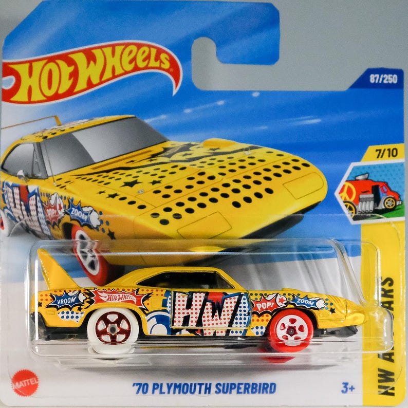Hot Wheels '70 Plymouth Superbird - HW Art Cars - Etsy