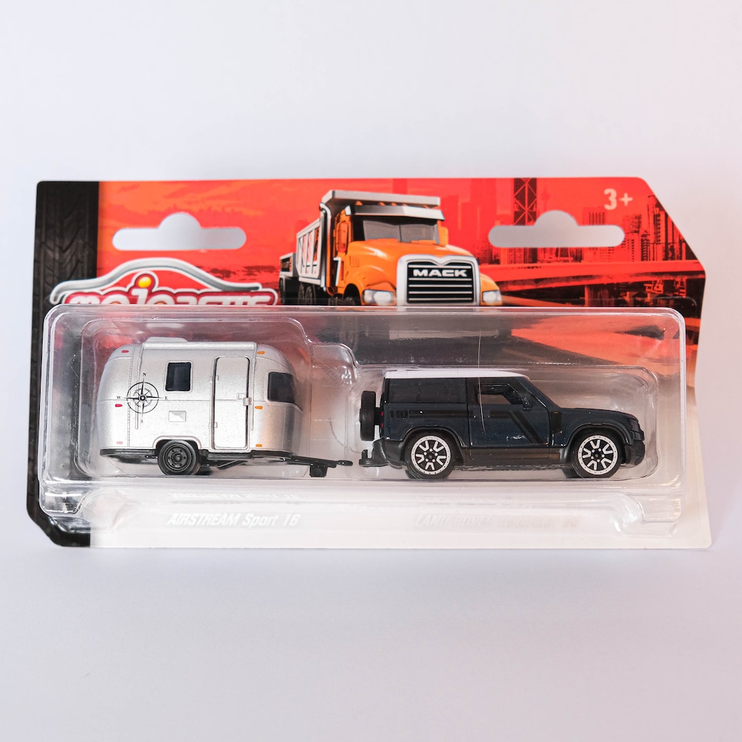 Majorette Land Rover Defender 90 With Airstream Sport 16 Trailer ...