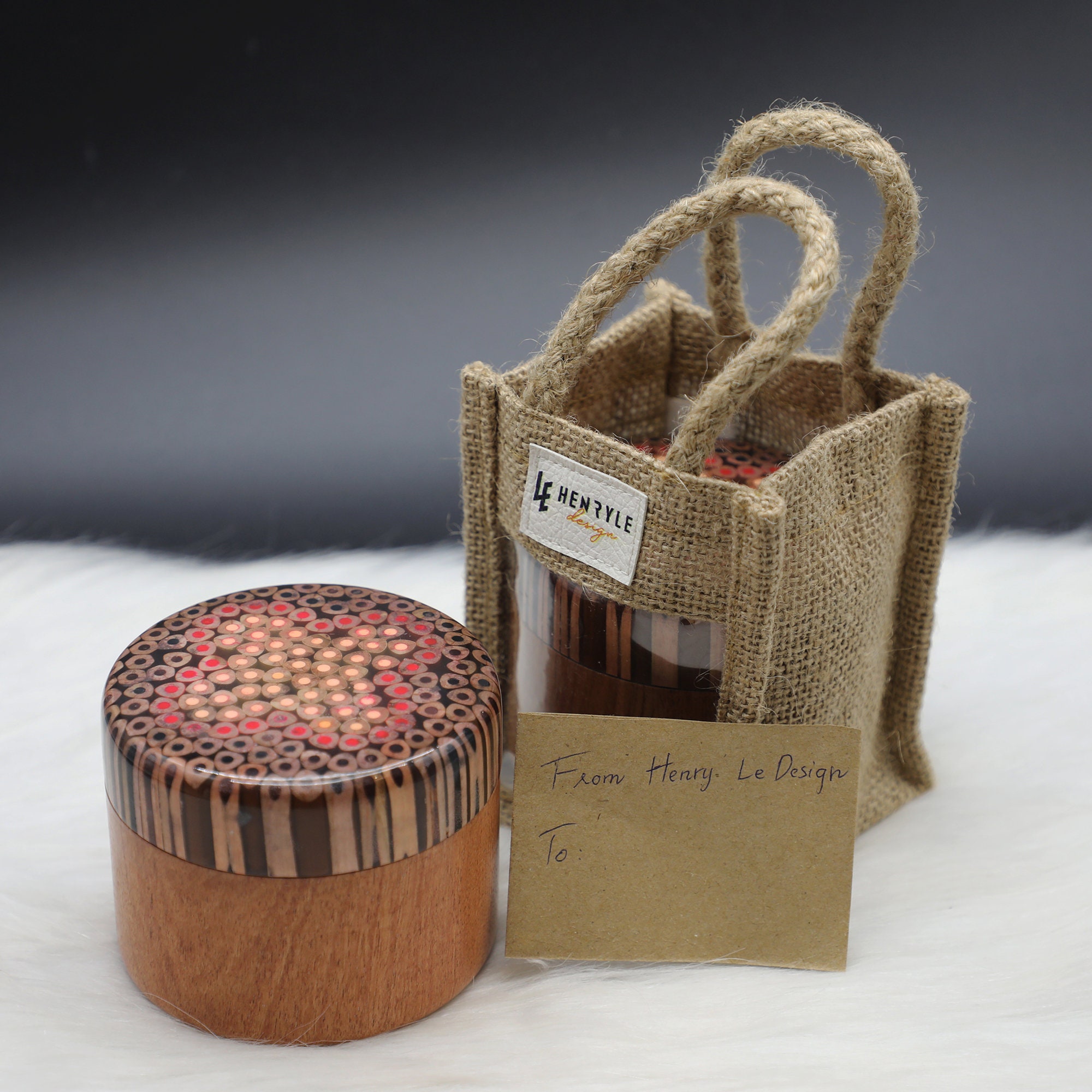 Flower-shape Jewelry Box Handmade Round Colorful Pencil | Etsy