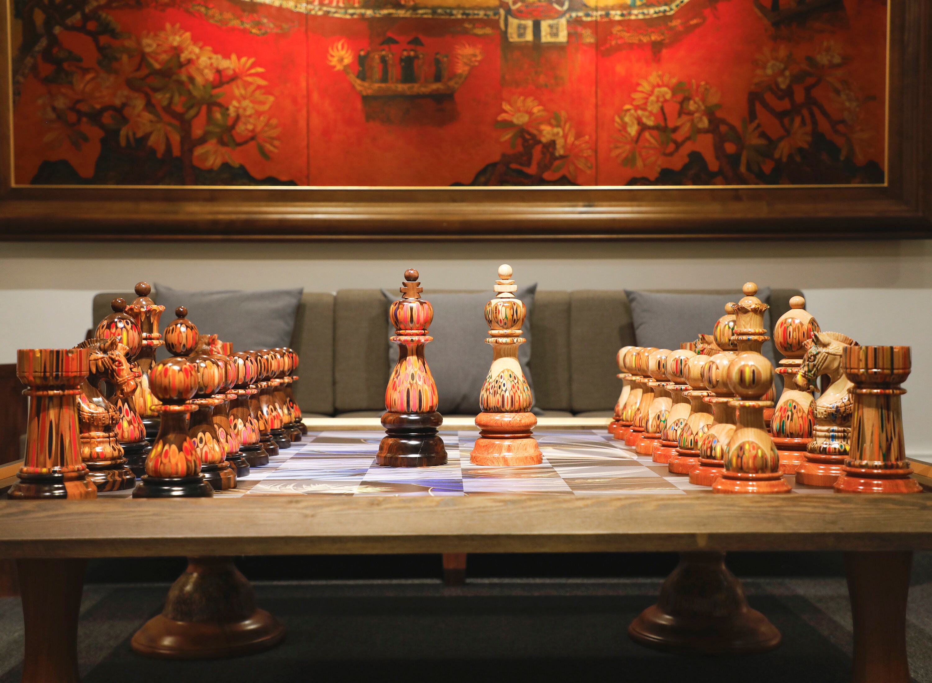 Full Set Giant Deluxe Chess Pieces With Board High End - Etsy