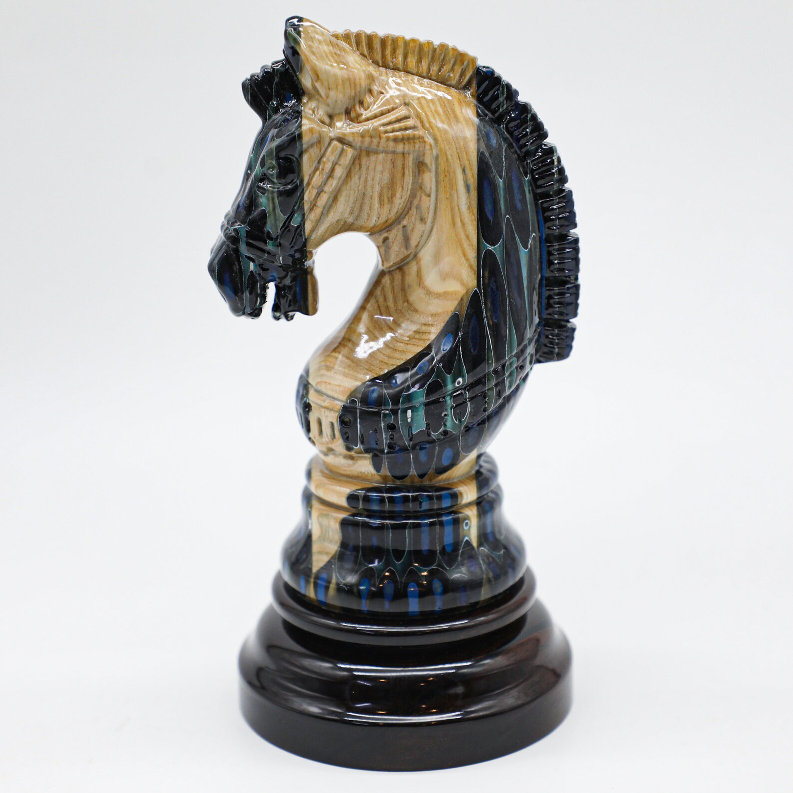 Giant Deluxe Chess Piece the Knight Blended of Wood Resin - Etsy