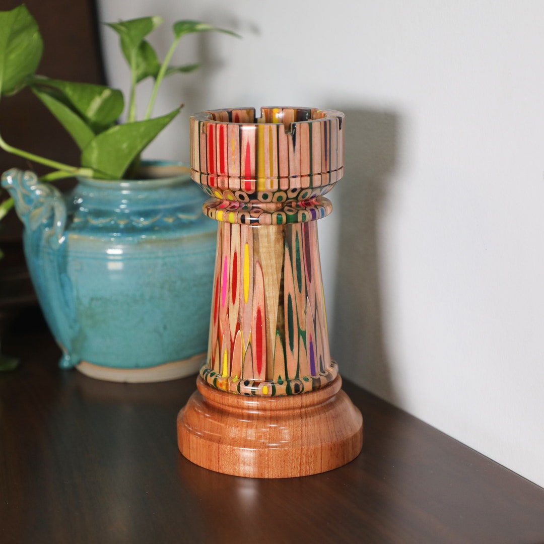 Giant Deluxe Chess Piece the Rook Blended of Wood Resin and - Etsy