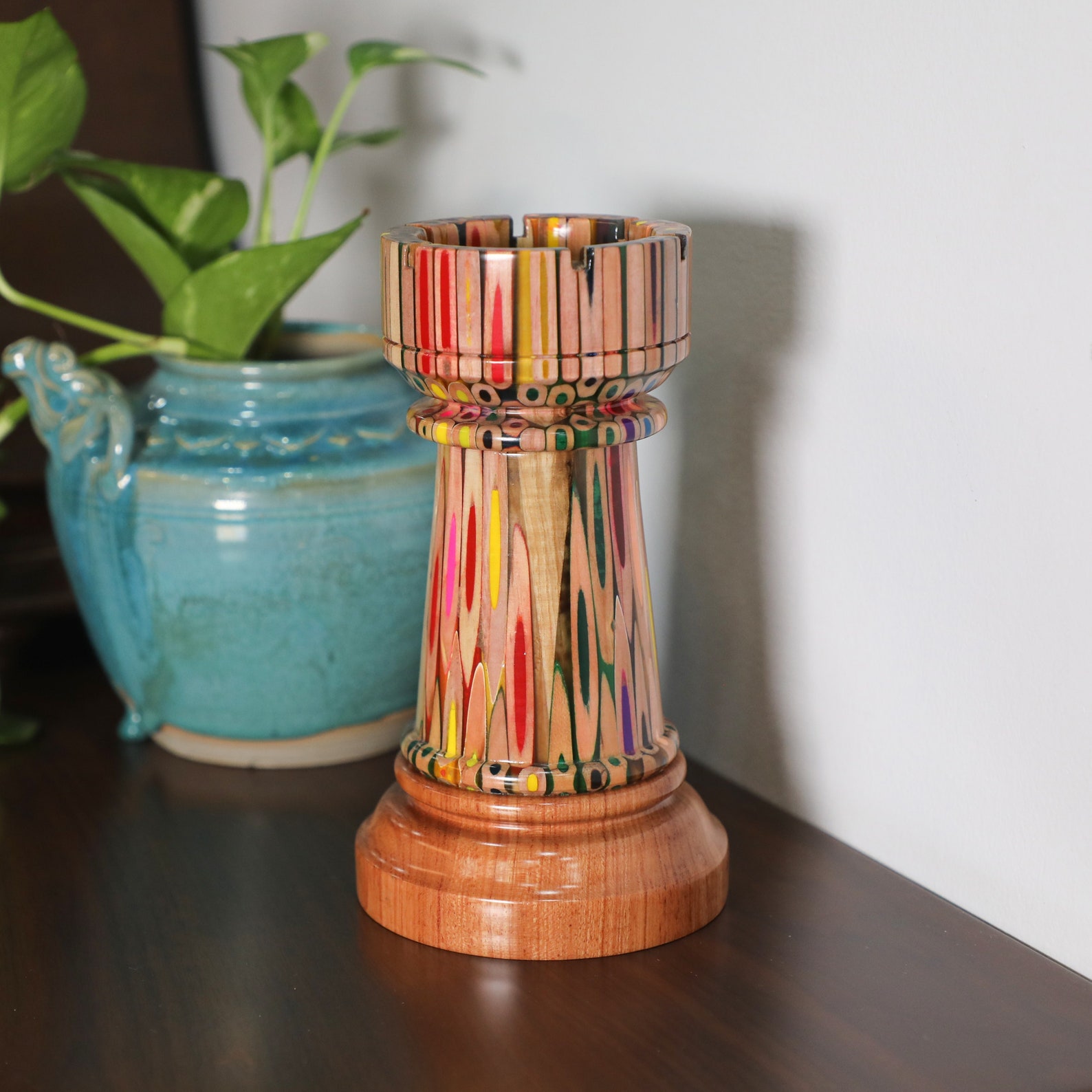 Giant Deluxe Chess Piece the Rook Blended of Wood Resin and - Etsy