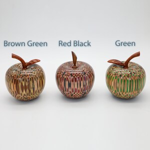 Colored Pencil Apple Decor - Resin Apple Fruit - Deleo - 5.1" X 4.3" (M ...