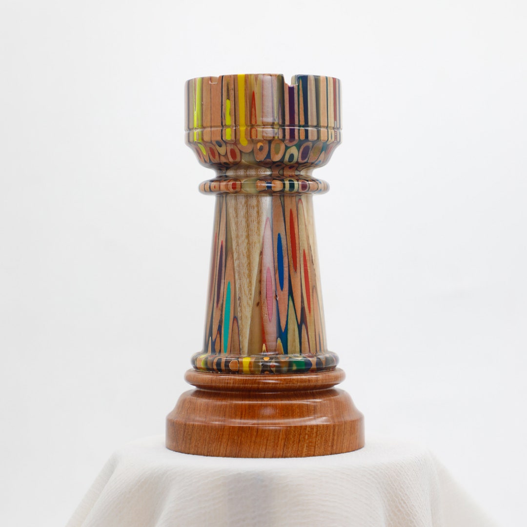 Giant Deluxe Chess Piece the Rook Blended of Wood Resin and - Etsy