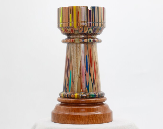 Giant Deluxe Chess Piece the Rook Blended of Wood, Resin and Colored ...
