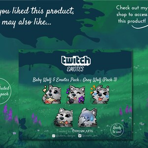 GREY Bongo Wolf Animated Emotes and Alerts for Twitch and | Etsy