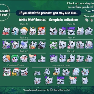 WHITE HOWLING Wolf Animated Emote and Alert for Twitch and Discord ...