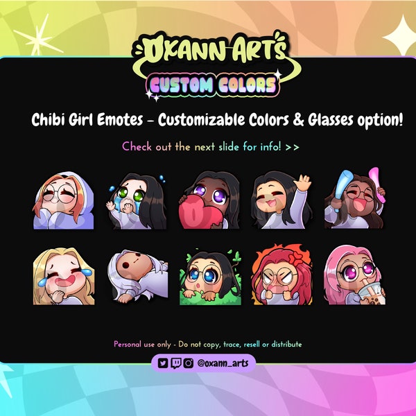 Choose Your Color Twitch Emotes - Etsy