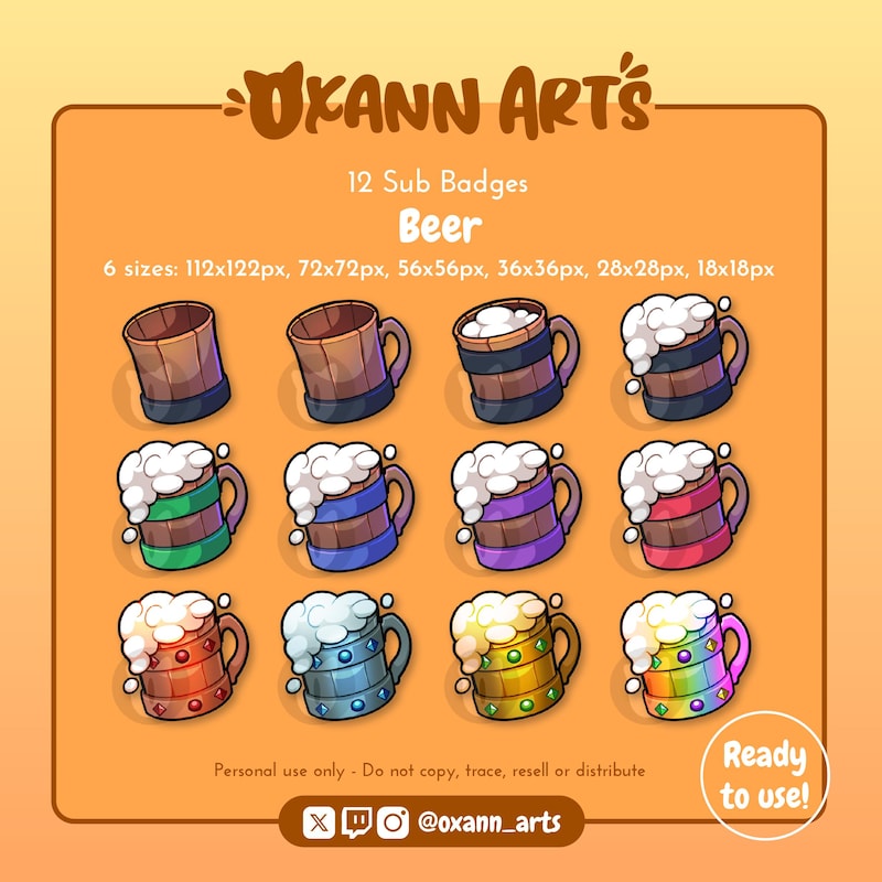 Twitch Mug Sub Badges - Etsy