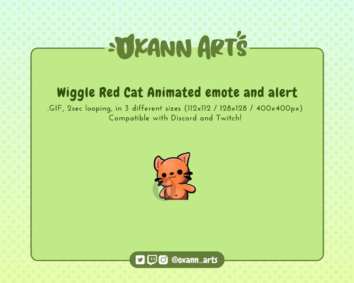 RED Wiggle CAT Animated Emote and Alert for Twitch and Discord | Etsy