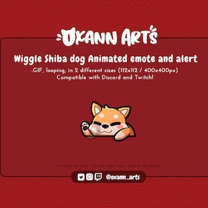 Shiba Inu Bongo Animated Emote | Twitch, Discord (GIF) - Etsy