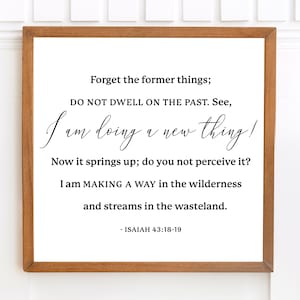 I Am Doing A New Thing Scripture Printable - Inspirational Wall Art ...