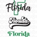 Florida SVG Files Florida Word Art States Svg Florida Cut Files for ...