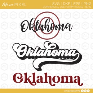Oklahoma SVG Files Oklahoma Word Art States Svg Oklahoma Cut Files for ...