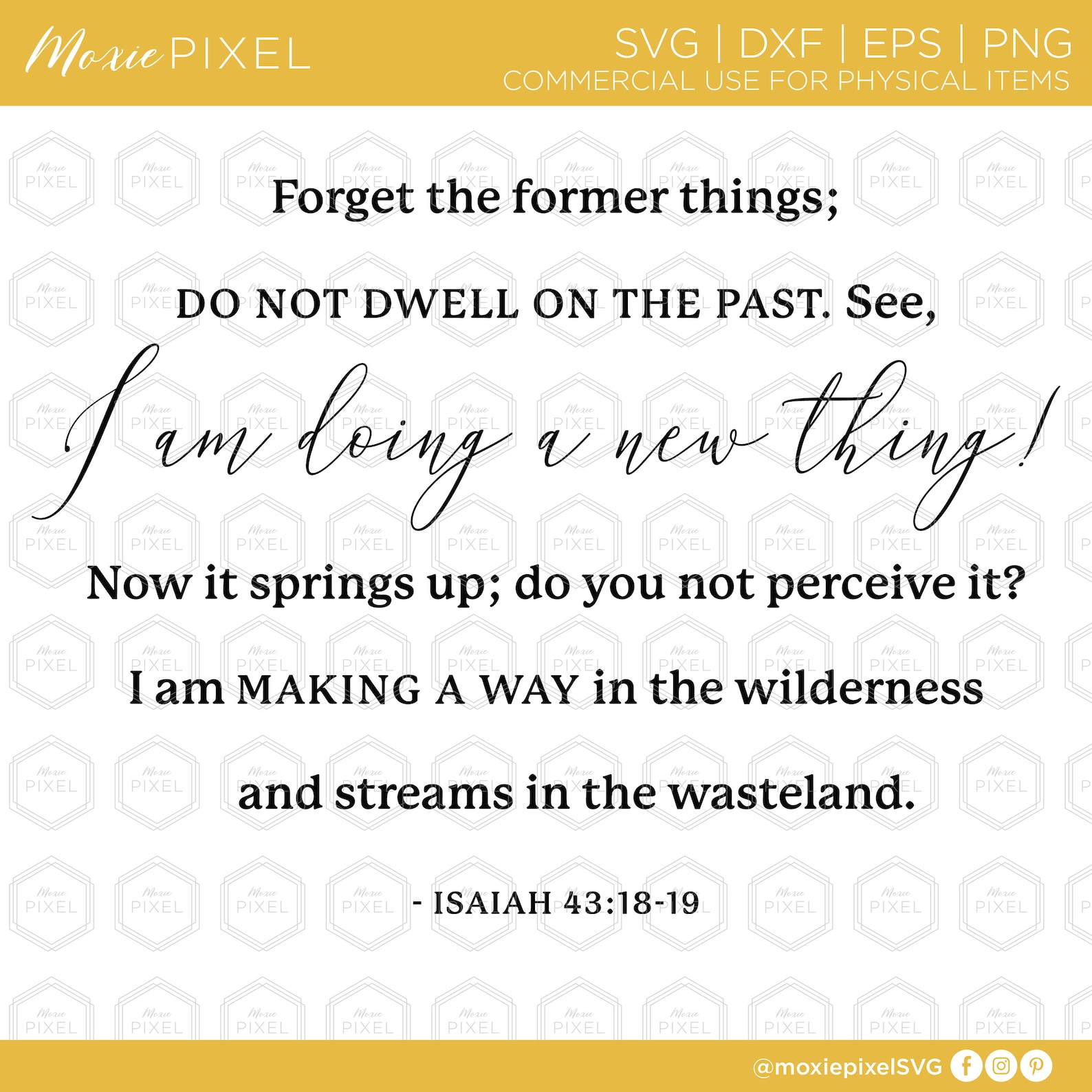 I Am Doing A New Thing Scripture Printable - Inspirational Wall Art ...