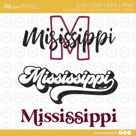 Mississippi SVG Files Mississippi Word Art States Svg - Etsy