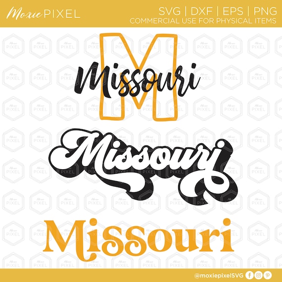 Missouri SVG Files Missouri Word Art States Svg Missouri | Etsy