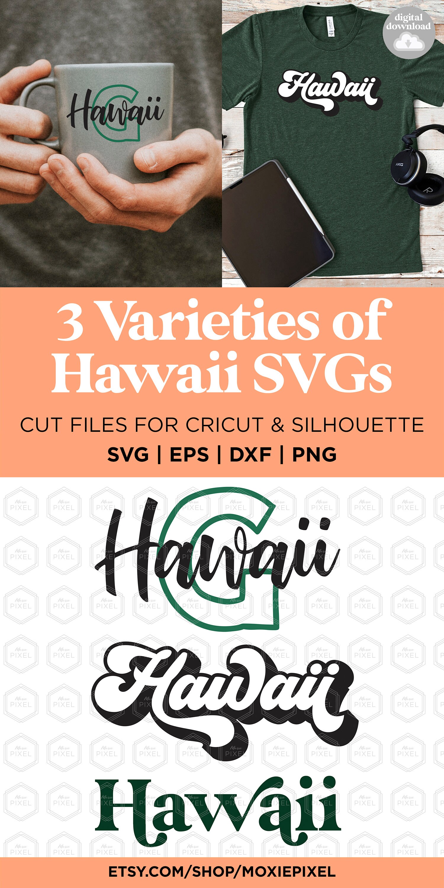Hawaii SVG Files Hawaii Word Art States Svg Hawaii Cut - Etsy Canada