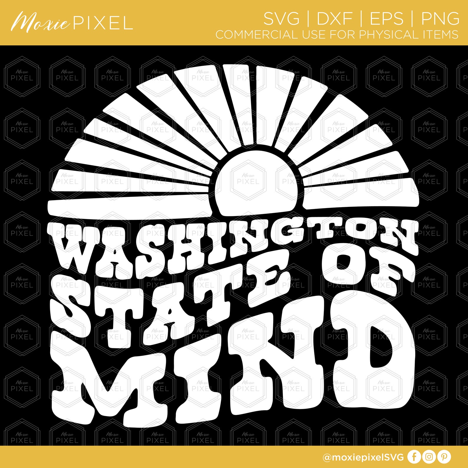 Washington State of Mind SVG Files Washington Word Art States Svg ...