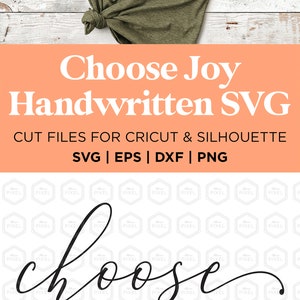 Choose Joy Handwritten SVG - Inspirational Svg - Choose Joy Script Svg ...