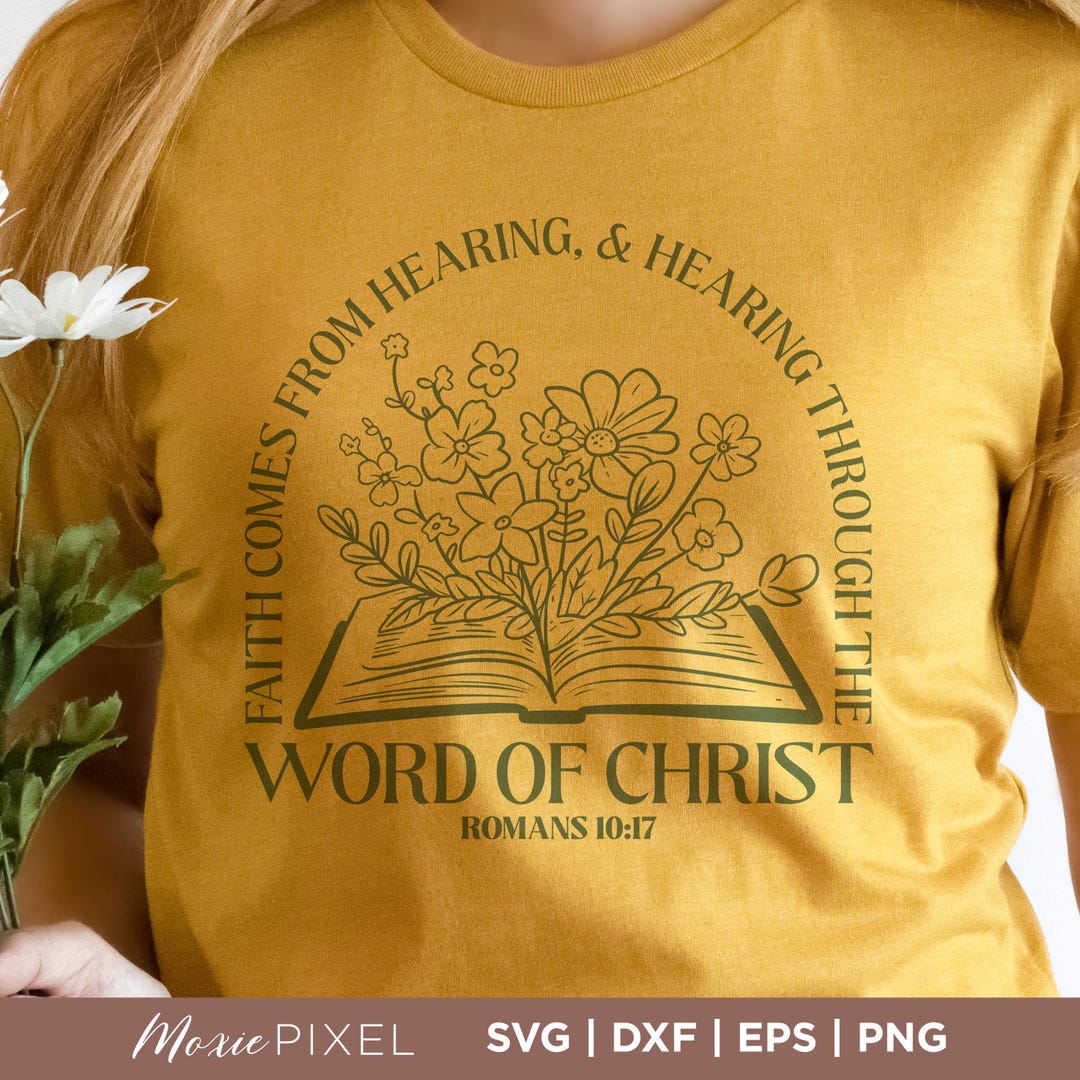 Vintage Faith Based SVG Word of Christ Christian Graphics for Women ...