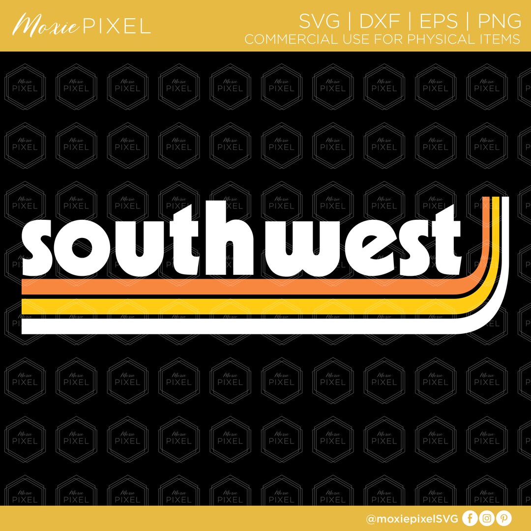 Southwest Retro SVG: 80s Style Cut Files - Etsy Australia