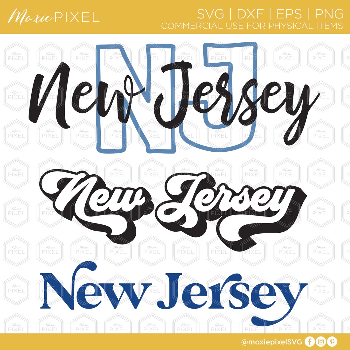 New Jersey SVG Files New Jersey Word Art States Svg New - Etsy