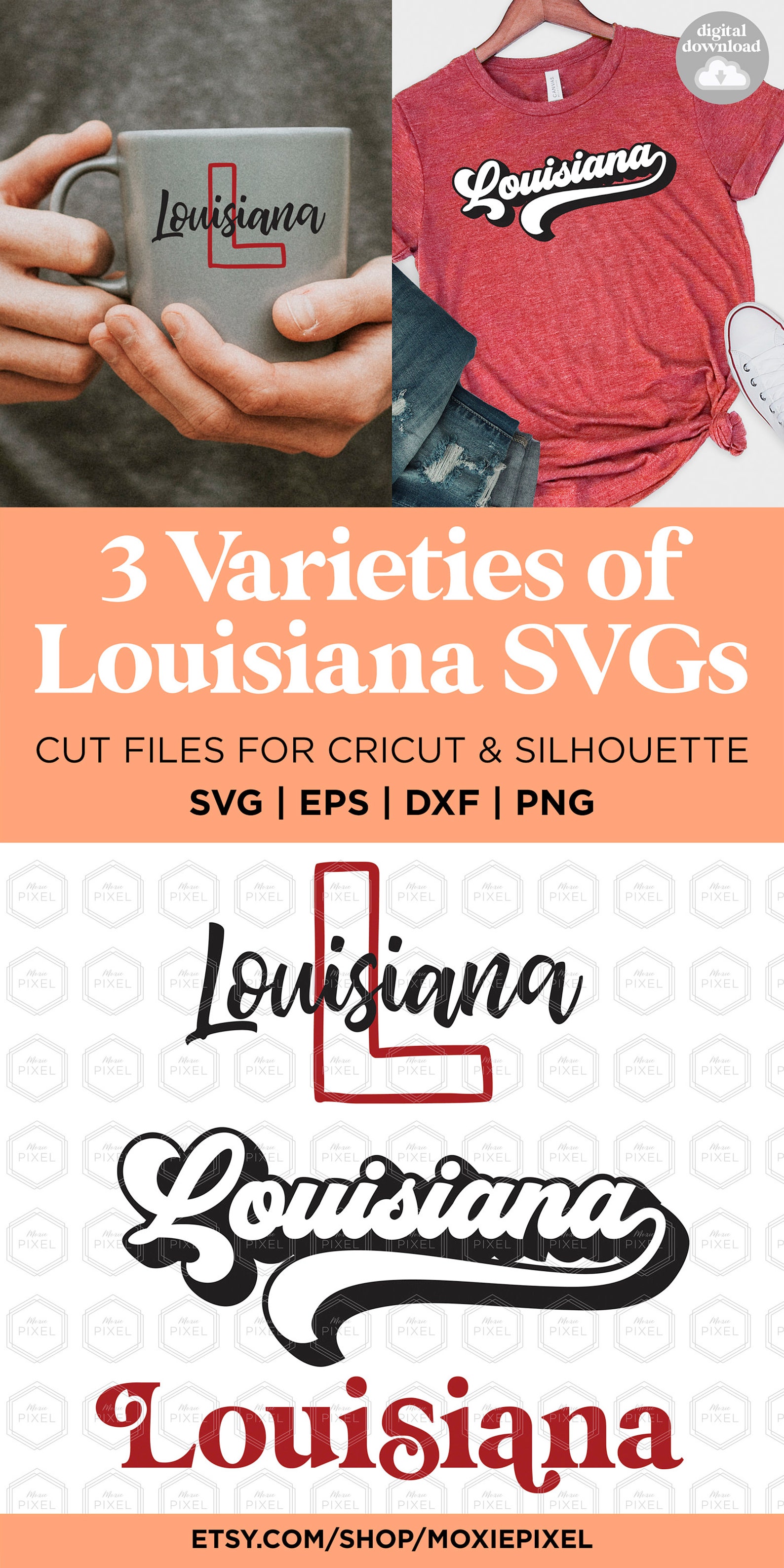 Louisiana SVG Files Louisiana Word Art States Svg | Etsy