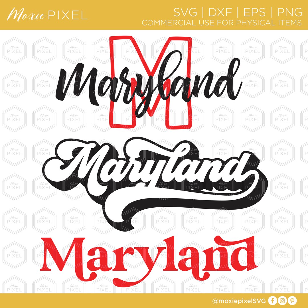 Maryland SVG Files - Maryland Word Art - States Svg - Maryland Cut ...