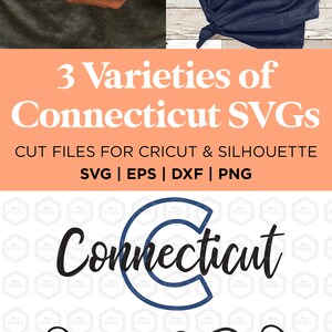 Connecticut SVG Files Connecticut Word Art States Svg Connecticut Cut ...