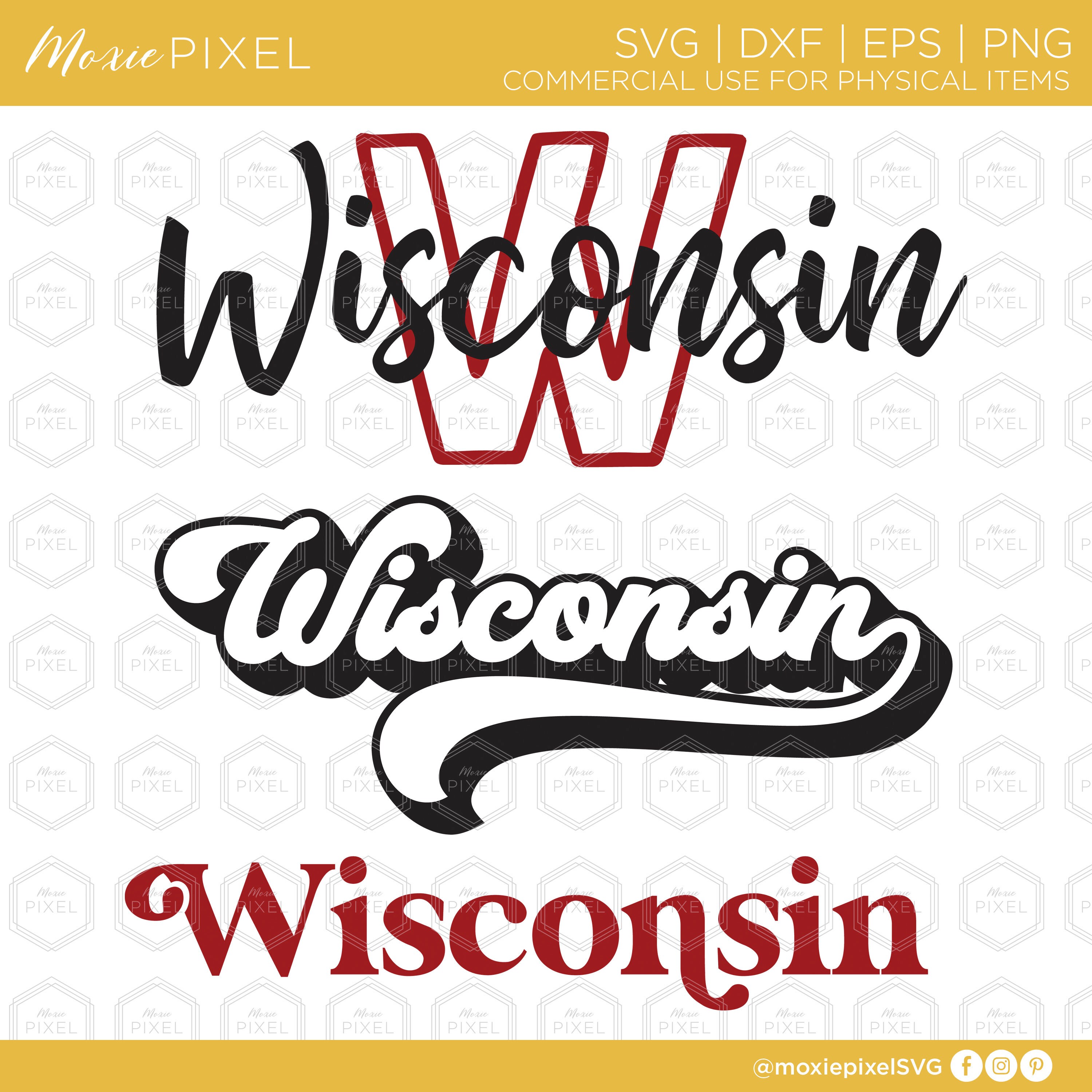 Wisconsin SVG Files Wisconsin Word Art States Svg - Etsy