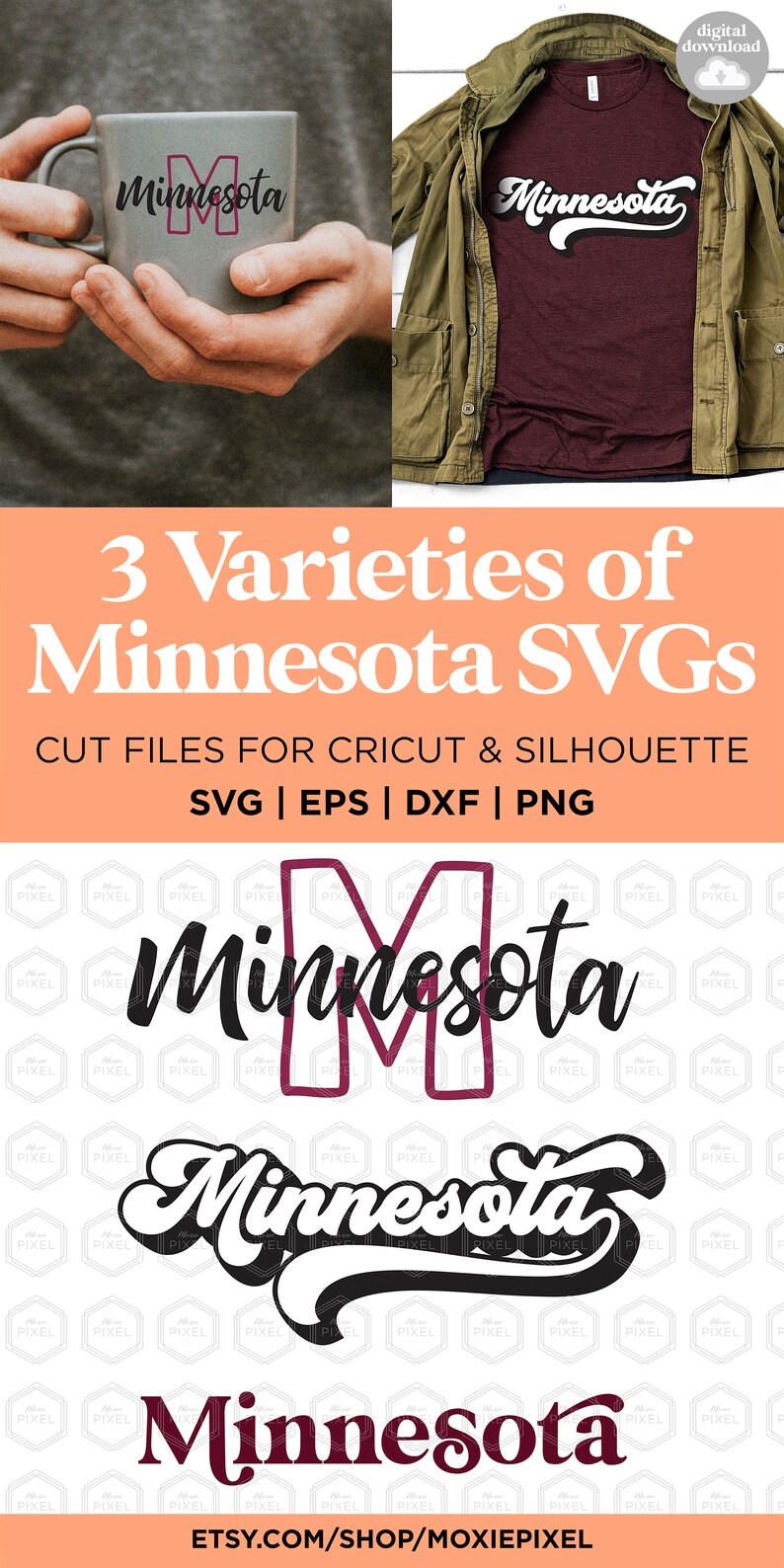 Minnesota SVG Files Minnesota Word Art States Svg - Etsy