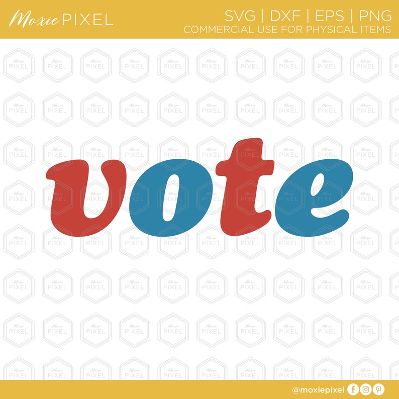 Red & Blue Vote SVG Voting SVG Vote Clip Art Vote - Etsy