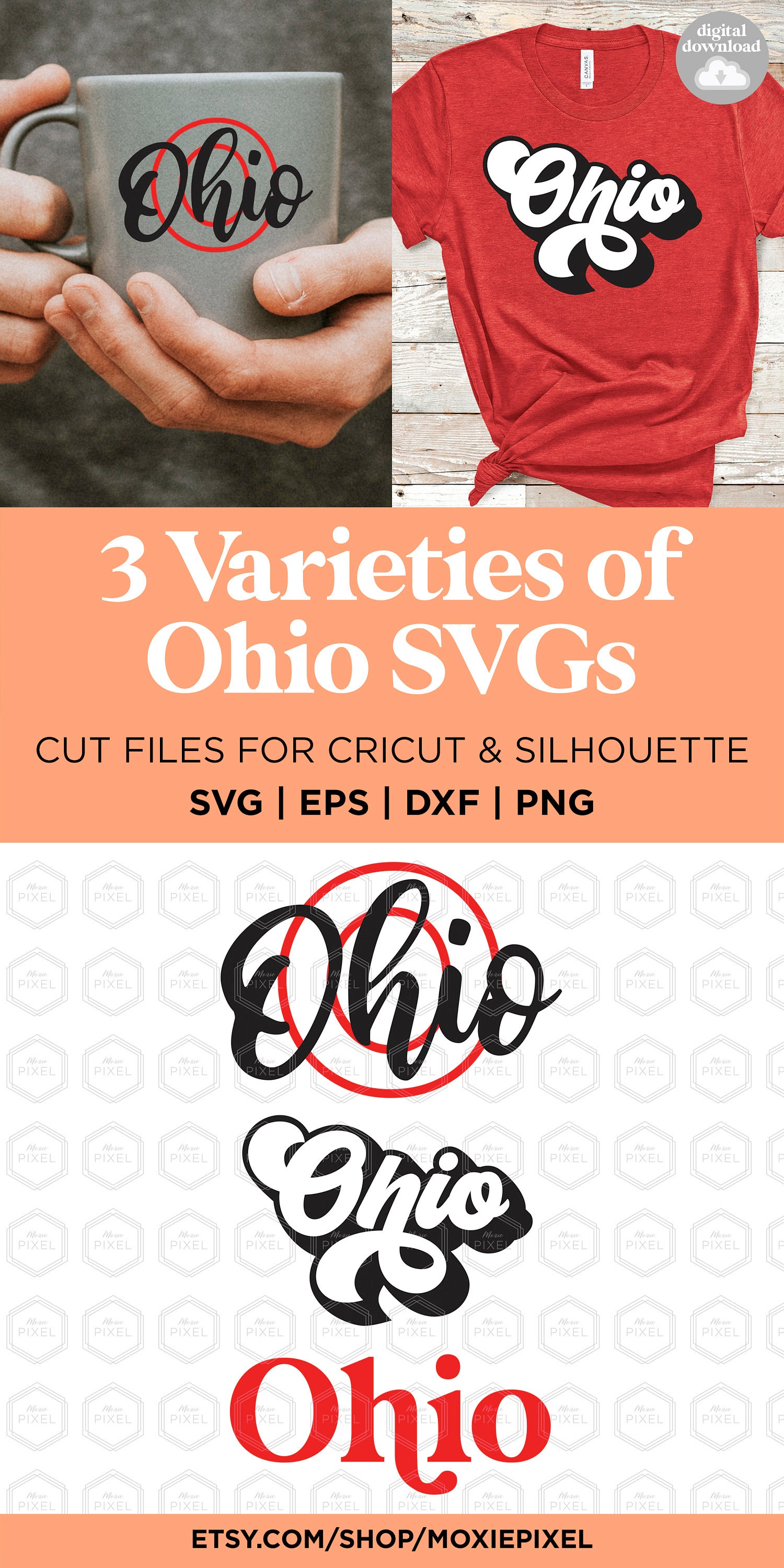 Ohio SVG Files Ohio Word Art States Svg Ohio Cut Files - Etsy