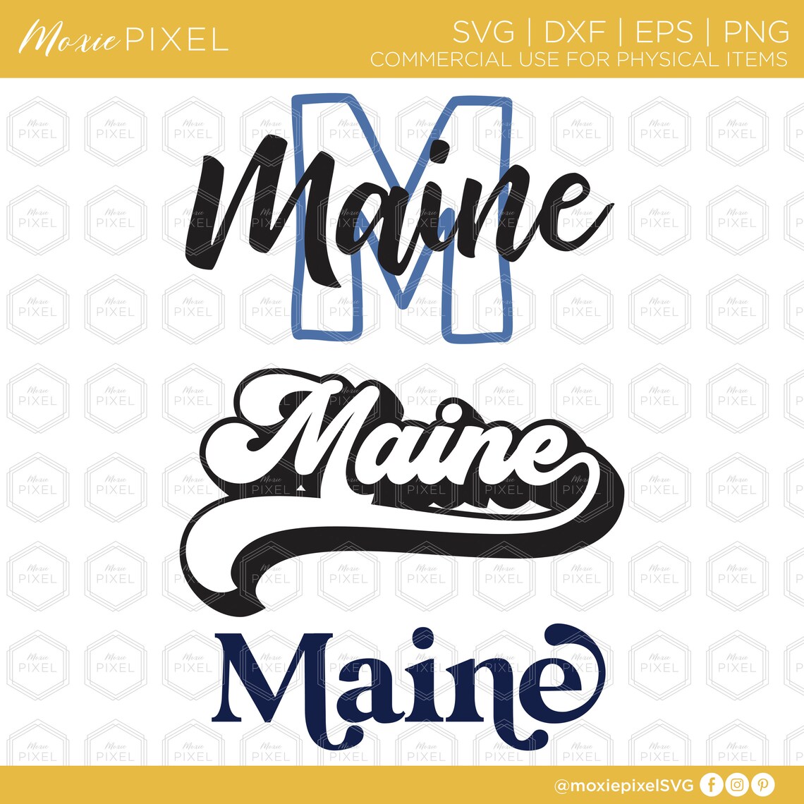 Maine Svg Files Maine Word Art States Svg Maine Cut Etsy