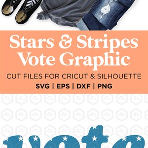 Stars & Stripes Vote SVG Voting SVG Vote Clip Art Vote Graphic ...