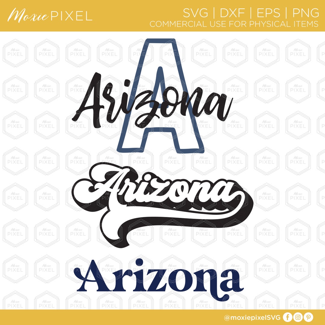 Arizona SVG Files Arizona Word Art States Svg Arizona Cut Files for ...