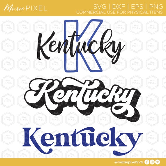 Kentucky SVG Files Kentucky Word Art States Svg Kentucky | Etsy