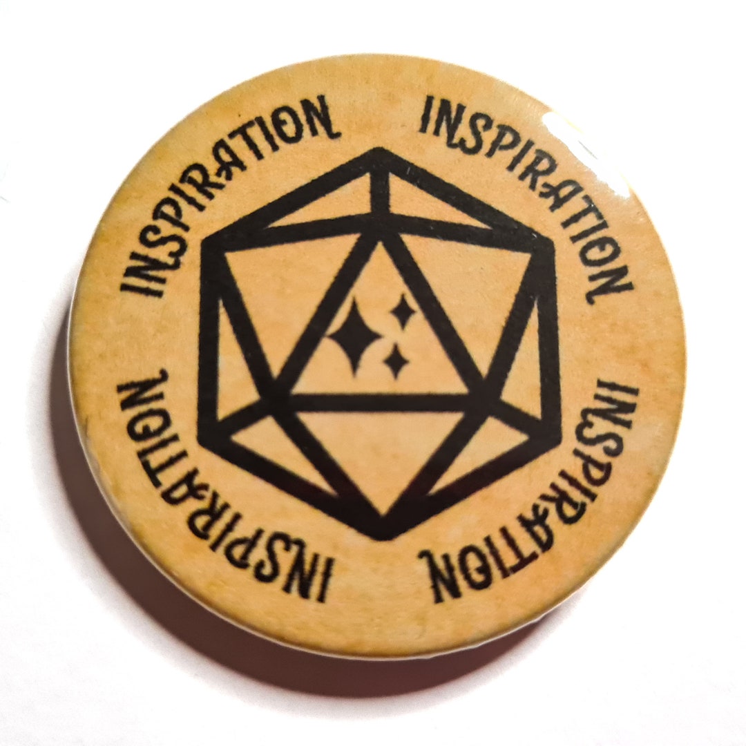 Inspiration Badge, Dnd Badge, RPG Badge - Etsy