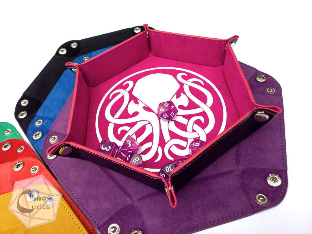 Cthulhu Dice Tray, White Print, Many Colours Available - Etsy
