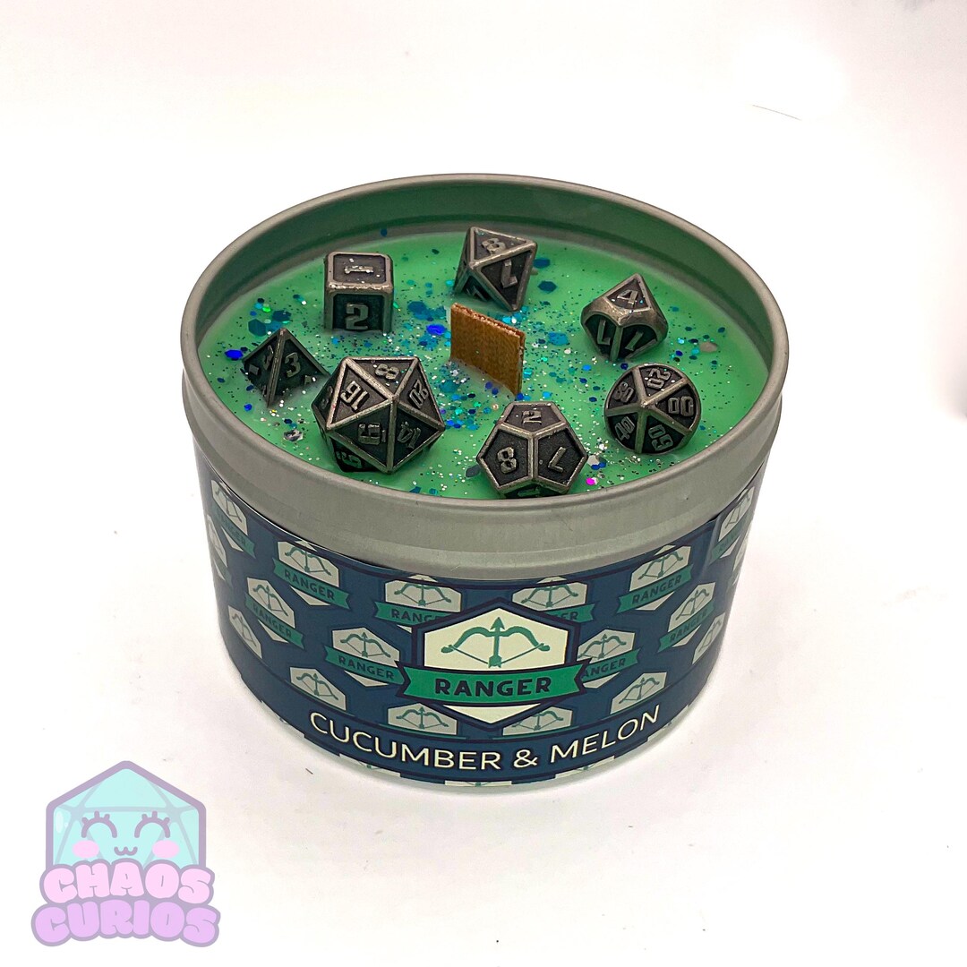 Ranger, Dnd Character Candle, Dnd Dice Candle, Wooden Wick, Cucumber ...