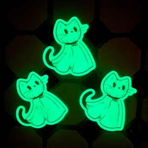 Ghost Cat Sticker ~ Glow-in-the-dark - Etsy