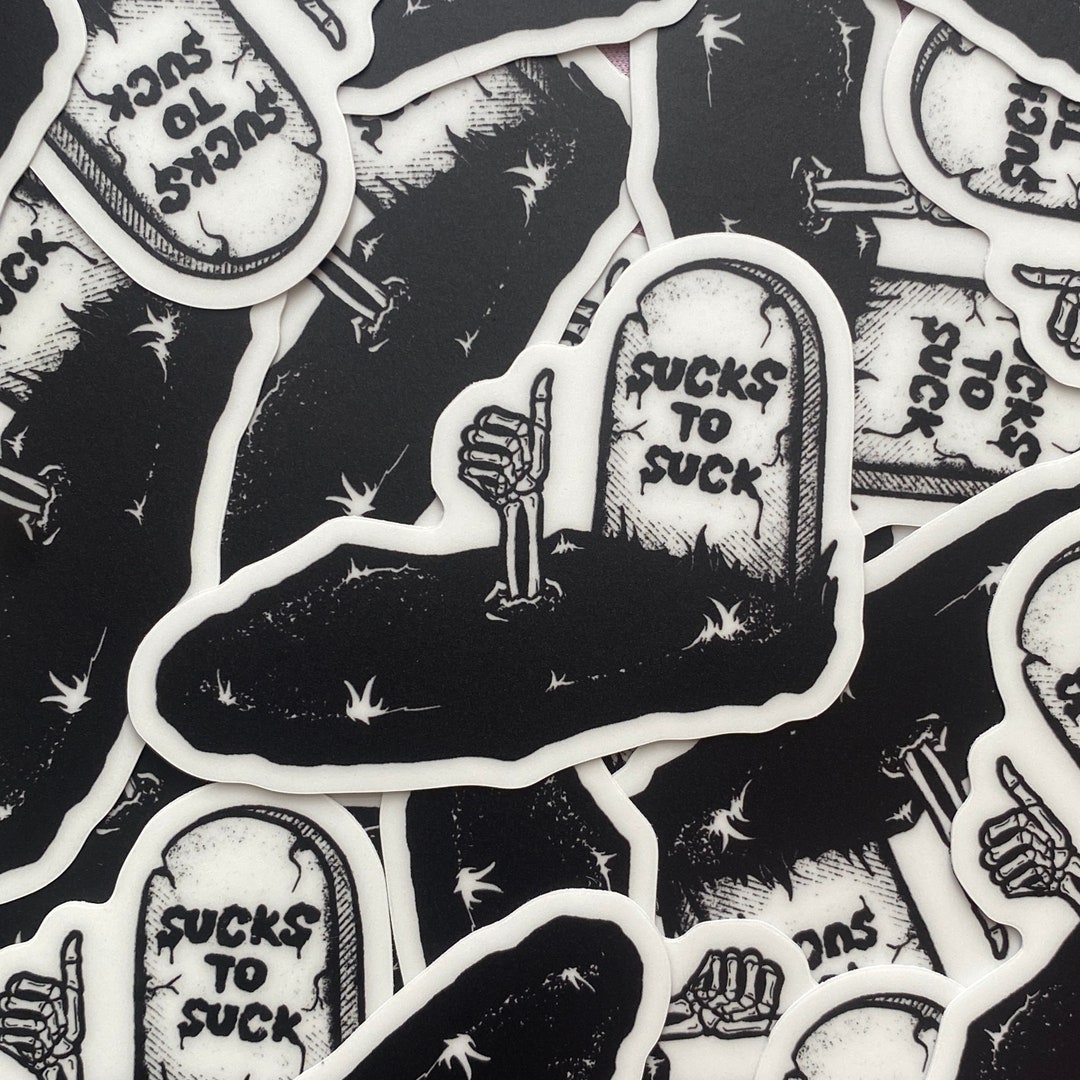 Tombstone Glow-in-the-dark Sticker - Etsy