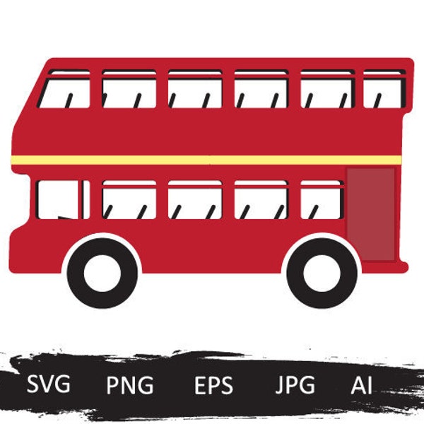 London Bus Clipart - Etsy