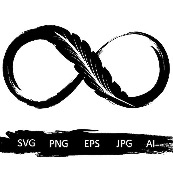 Infinity Feather - Etsy