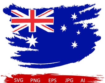 Australia Flag Svg | Etsy
