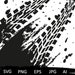 Distressed Tire Tracks Svg, Tire Track Svg, Mudding Svg File, Tire ...