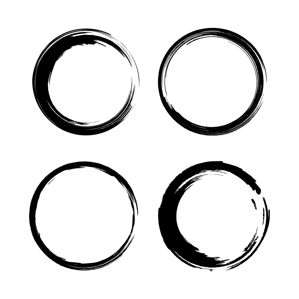 Distressed Circle Svggrunge Frame Svggrunge Circles - Etsy