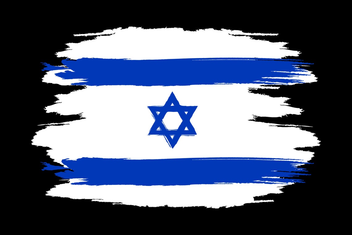 Israel Flag Svg Israeli Flag Shirtdistressed Israel Flag | Etsy